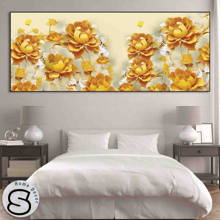 Tranh Hoa Mẫu Đơn Treo Tường 01 đẹp, có đủ size phù hợp